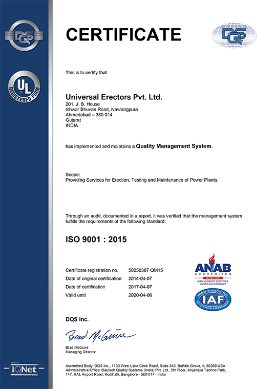 UNIVERSAL ERECTORS PVT. LTD.